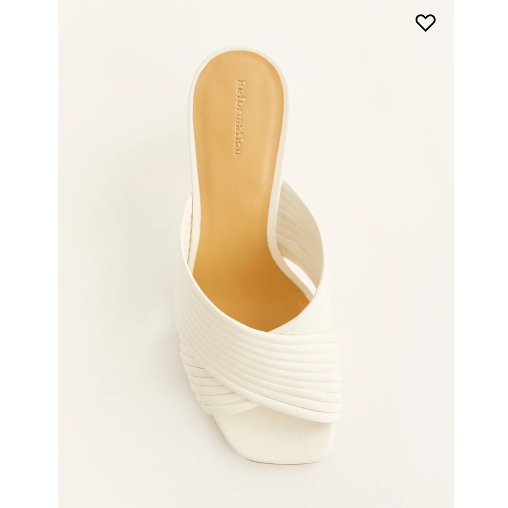 Reformation Lila Block Heeled Sandals - Gem